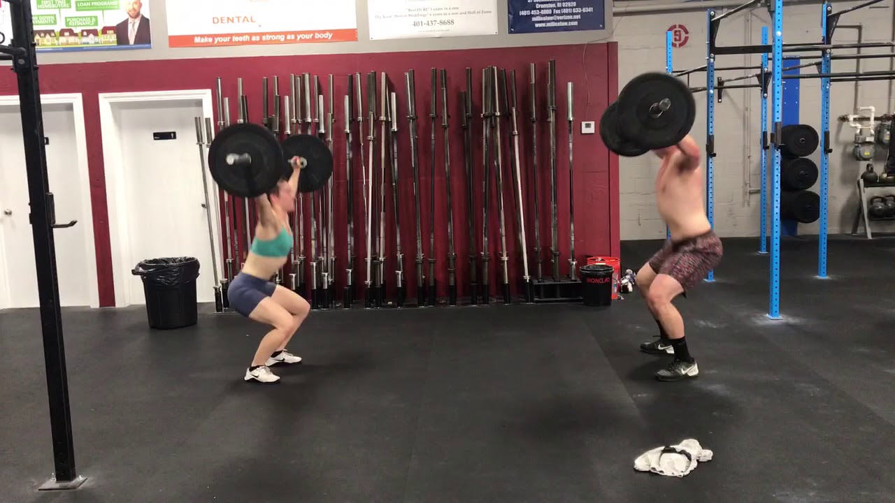 Synchro Squat Snatches: surprise demo - YouTube