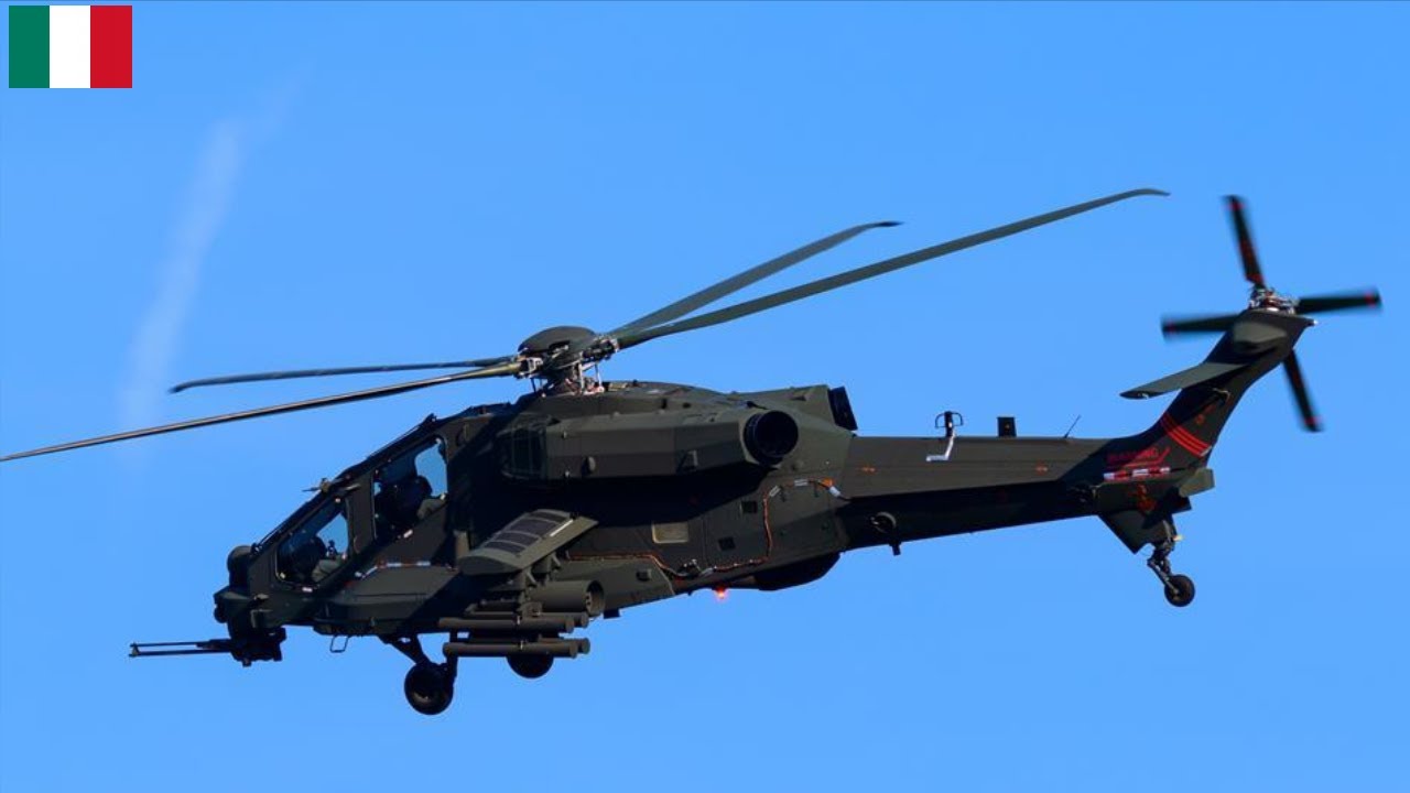 Leonardo introduces its new AW249 attack helicopter - YouTube