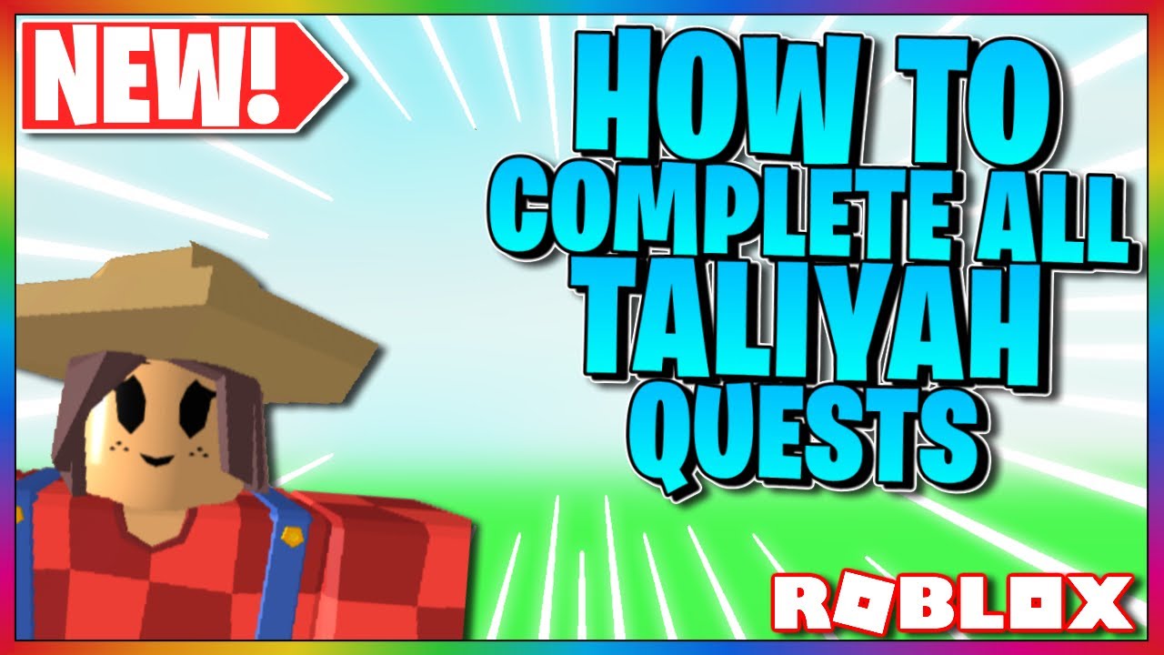 HOW TO COMPLETE ALL TALIYAH QUESTS STEP BY STEP ON ROBLOX ISLANDS ...