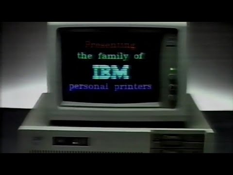 IBM Personal Printers Commercial 1986 - YouTube