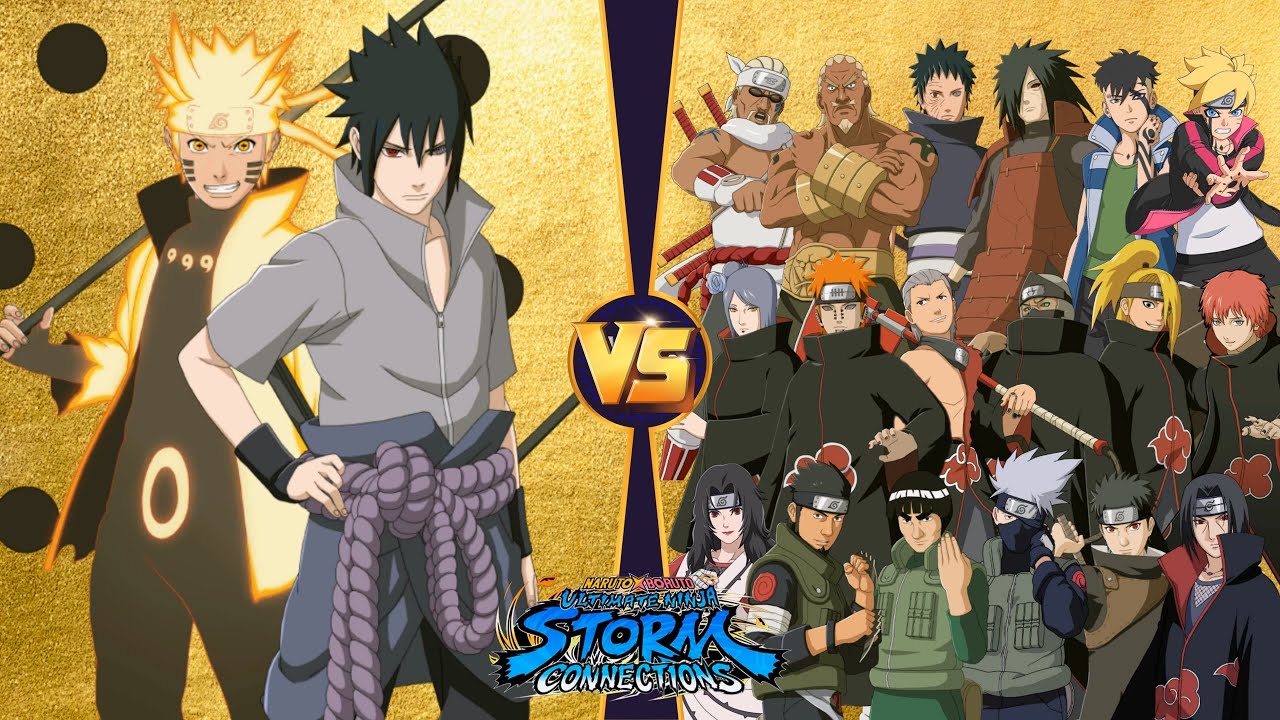 Naruto & Sasuke Team VS two-man team Marathon battle NARUTO X BORUTO ...