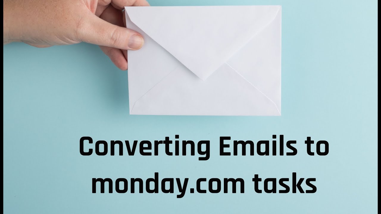 Converting emails to standard tasks with Bitskout and monday.com - YouTube