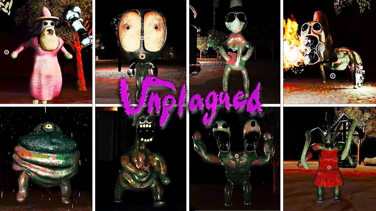 UNPLAGUED - All Creepy Monsters & Bosses + JUMPSCARES - YouTube