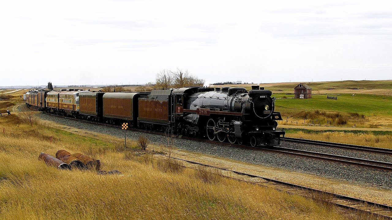 Steam - CPR #2816 (4-6-4) Ernfold - YouTube