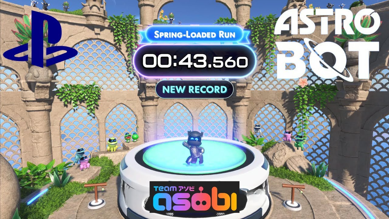 Astro Bot - SPRING-LOADED RUN CHALLENGE! - YouTube