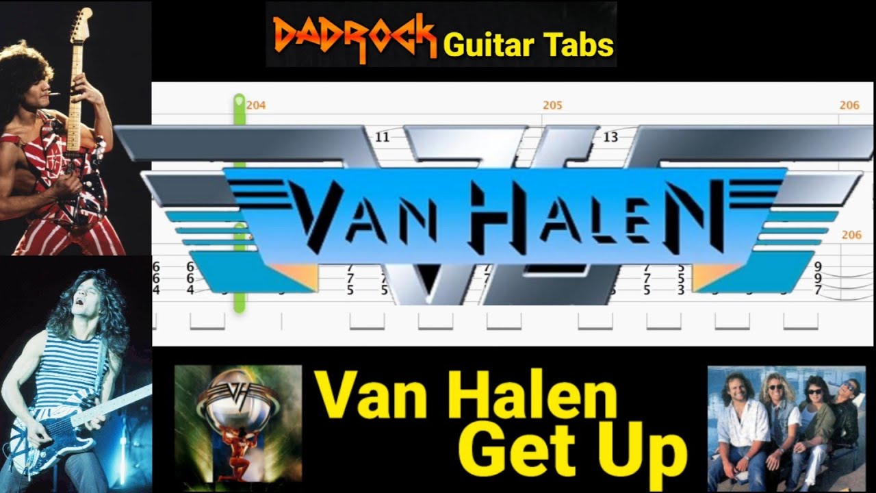 Get Up - Van Halen - Lead Guitar TABS Lesson - YouTube