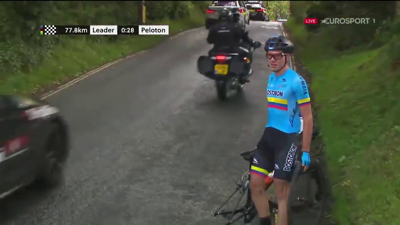 THAT'S HEARTBREAKING!' – COLOMBIAN CYCLIST IN TEARS AFTER BEING LEFT ...