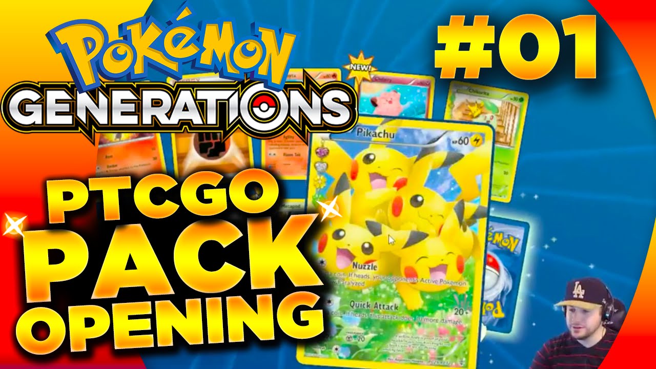 [#01] BEST Pokemon Generations TCG Online Pack Opening! Trading Card ...