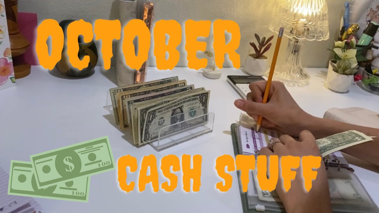 October cash stuffing | low income cash stuff | cash envelope - YouTube