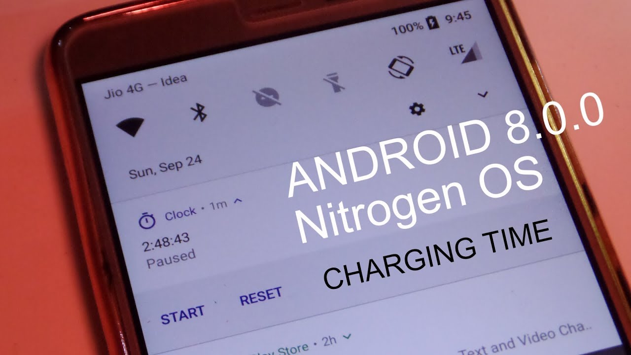 NITROGEN OS "8.0.0" OFFICIAL : ANDROID 8 :CHARGING TIME - YouTube