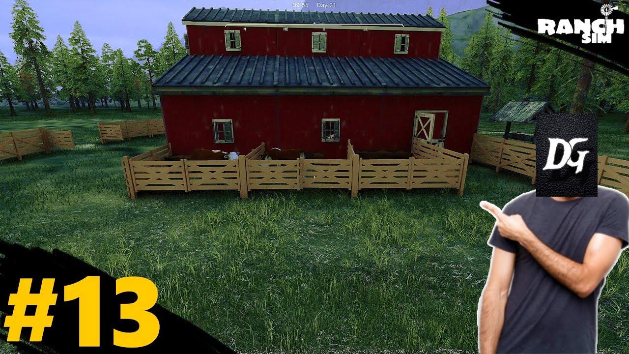 I BUILD A NEW COW FEEDING AREA | RANCH SIMULATOR #13 - YouTube