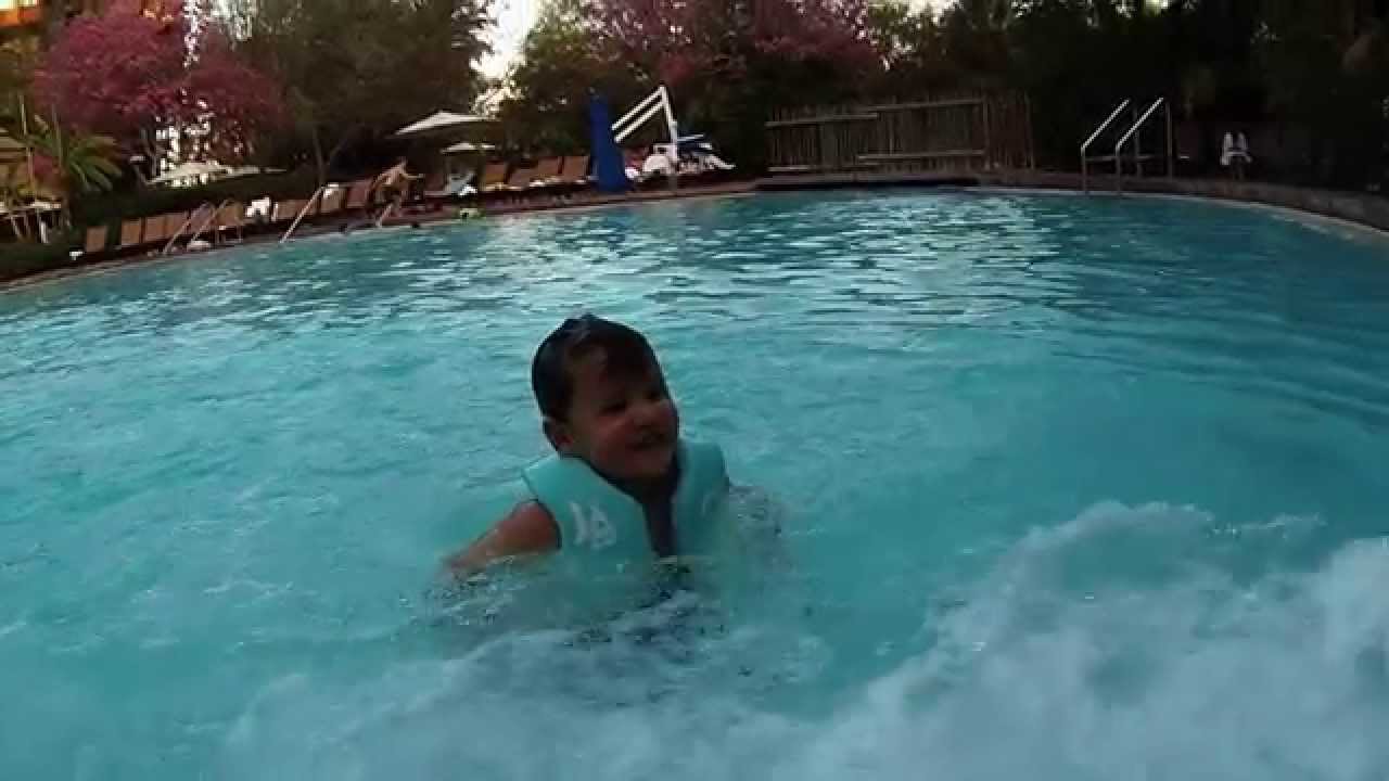 Gopro Animal Kingdom resort Jambo House pool slide Feb 2015. - YouTube