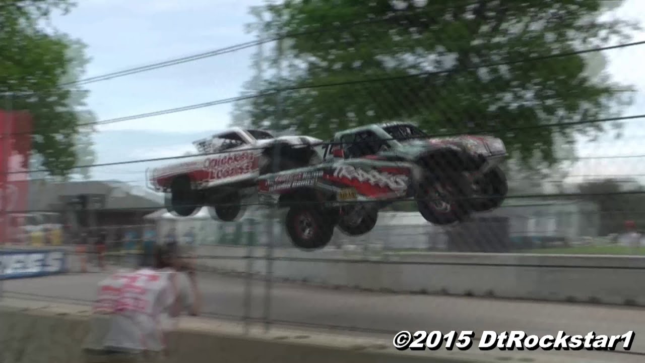 Trucks Flying Through the air. For Real. - YouTube