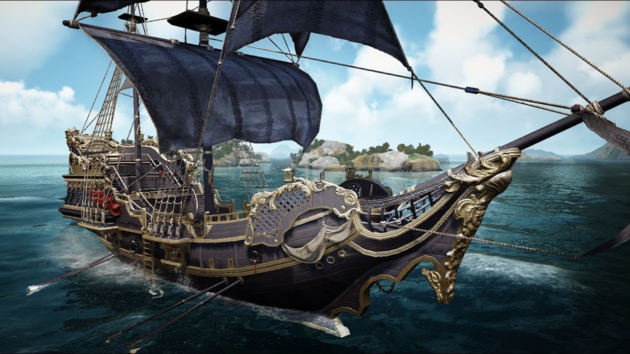 BDO kill Black Rust frigate Full cannon 2019 - YouTube