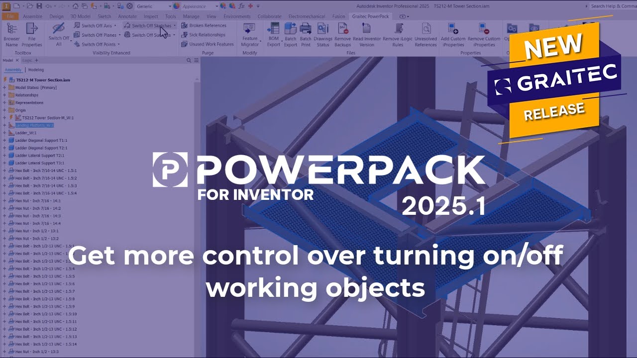 PowerPack for Inventor: Get more control over turning on/off working ...