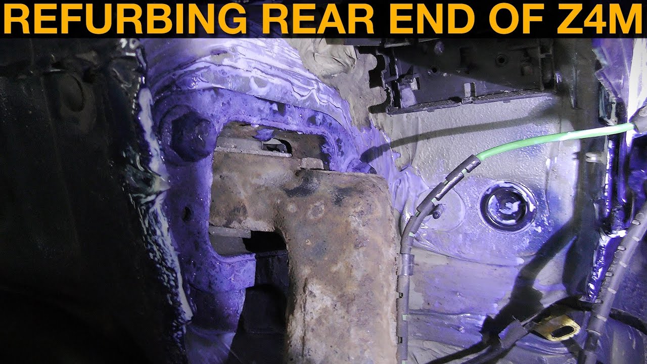 2006 BMW Z4M: Underside Restoration Rear Half - YouTube