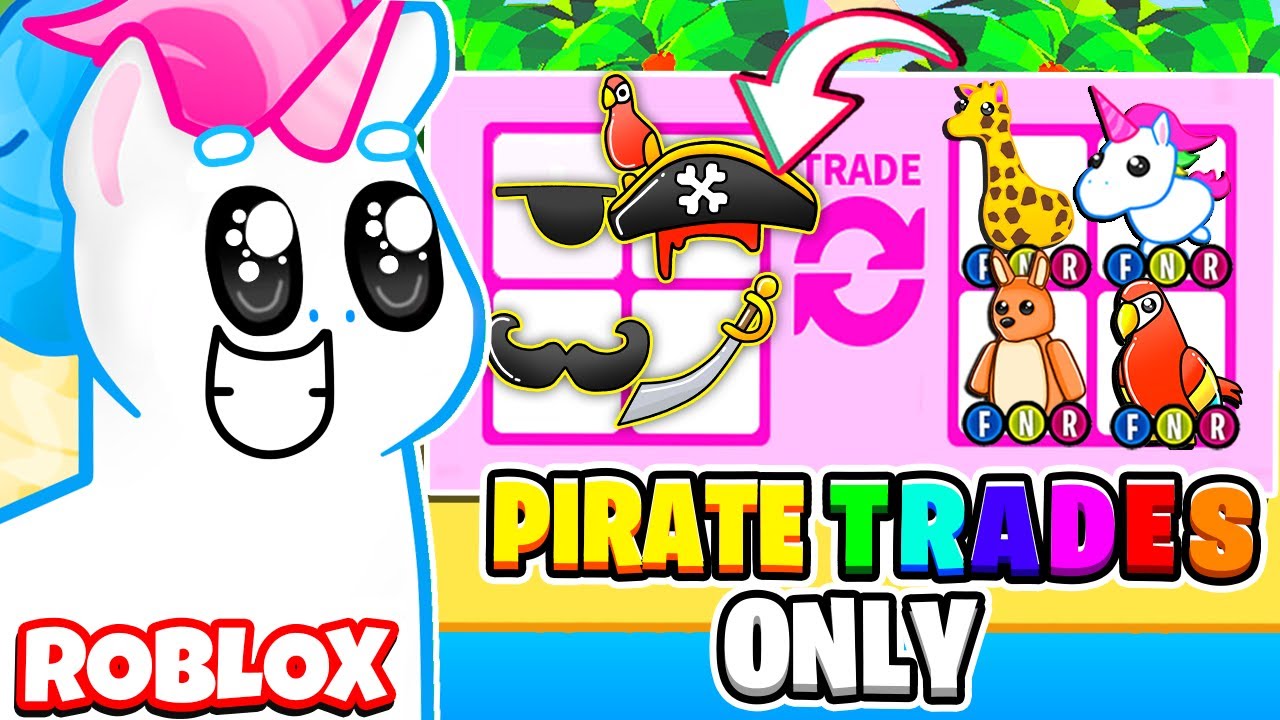 I Traded Only The NEW *PIRATE* Pet Accessory Set in Adopt Me for 24 ...
