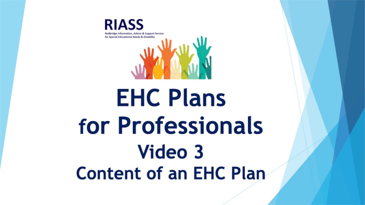 EHC Plans for Professionals - Video 3 - Content of an EHC Plan - YouTube