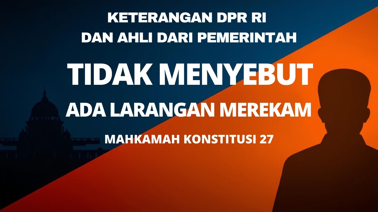 MK 27 | RAHASIA JABATAN MENJADI ALAT LARANGAN MEREKAM DI KANTOR PAJAK ...