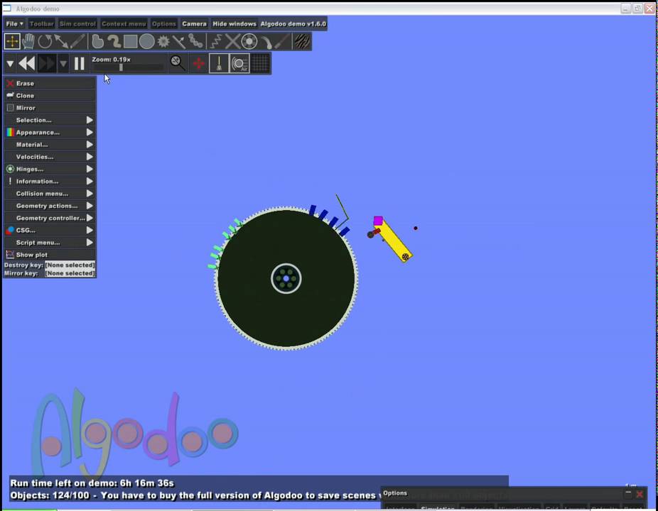 A cam moving a stator - Algodoo simulation - YouTube