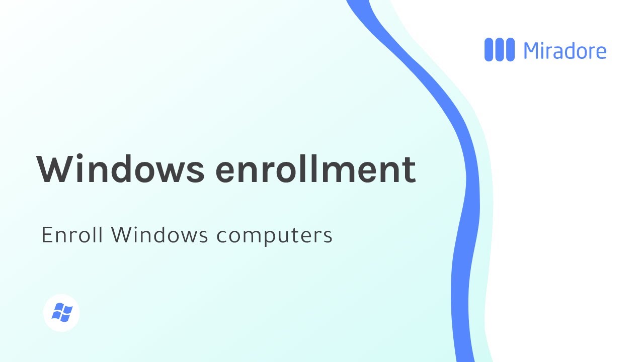 How to enroll Windows devices - YouTube