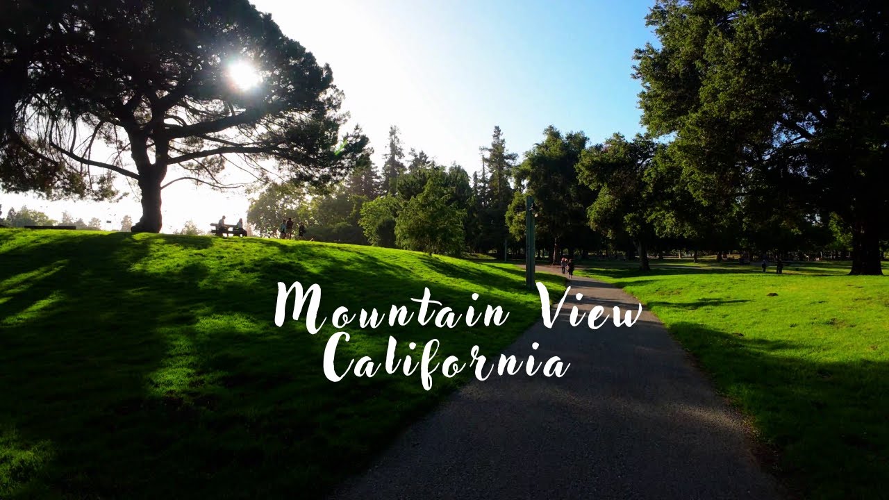 Strolling through Downtown Mountain View California Neighborhood # ...