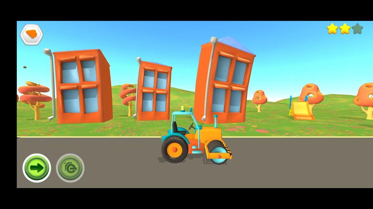 Road Roller | Road Roller Working | Cartoon | Jcb tractor #animation # ...