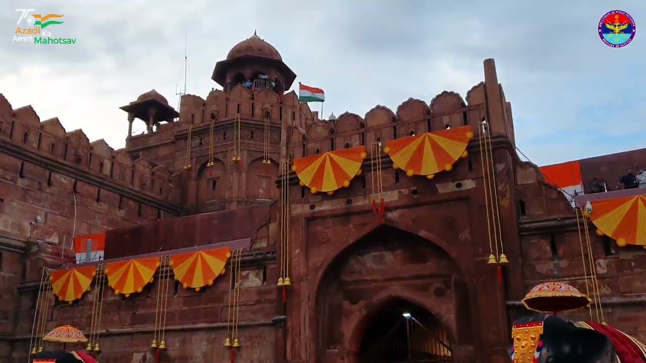 Independence Day Celebrations at the Red Fort, View from Minarets - YouTube