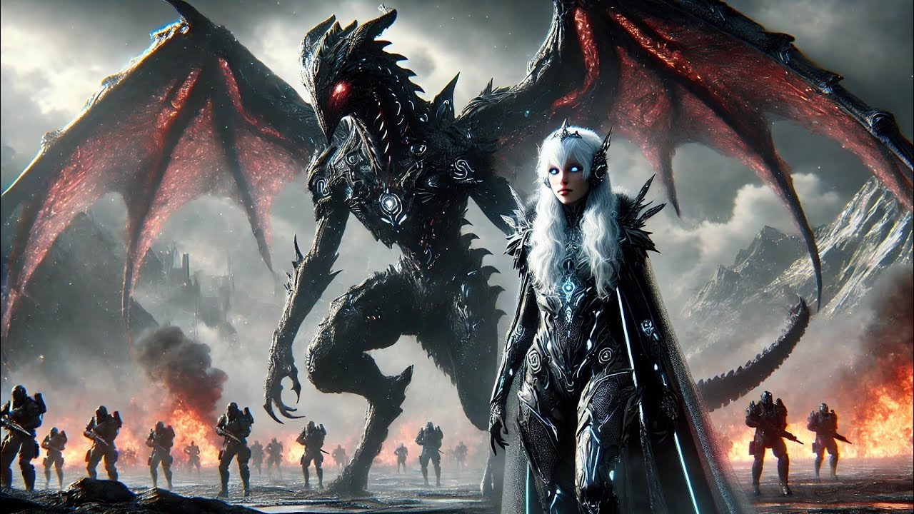 Alien Girl and Her Dragon vs. Human Army | Sci-Fi Stories - YouTube