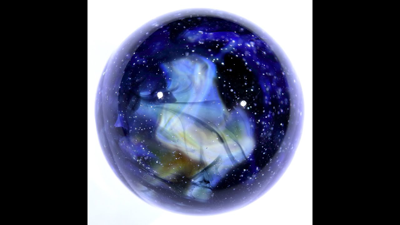 36mm Nebula Galaxy Glass Marble 宇宙ガラスマーブル - オブジェ no.M132 - YouTube