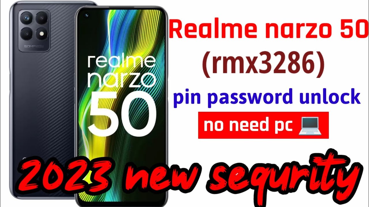 realme narzo 50(rmx3286) pin pattern reset new sequrity 2023 - YouTube