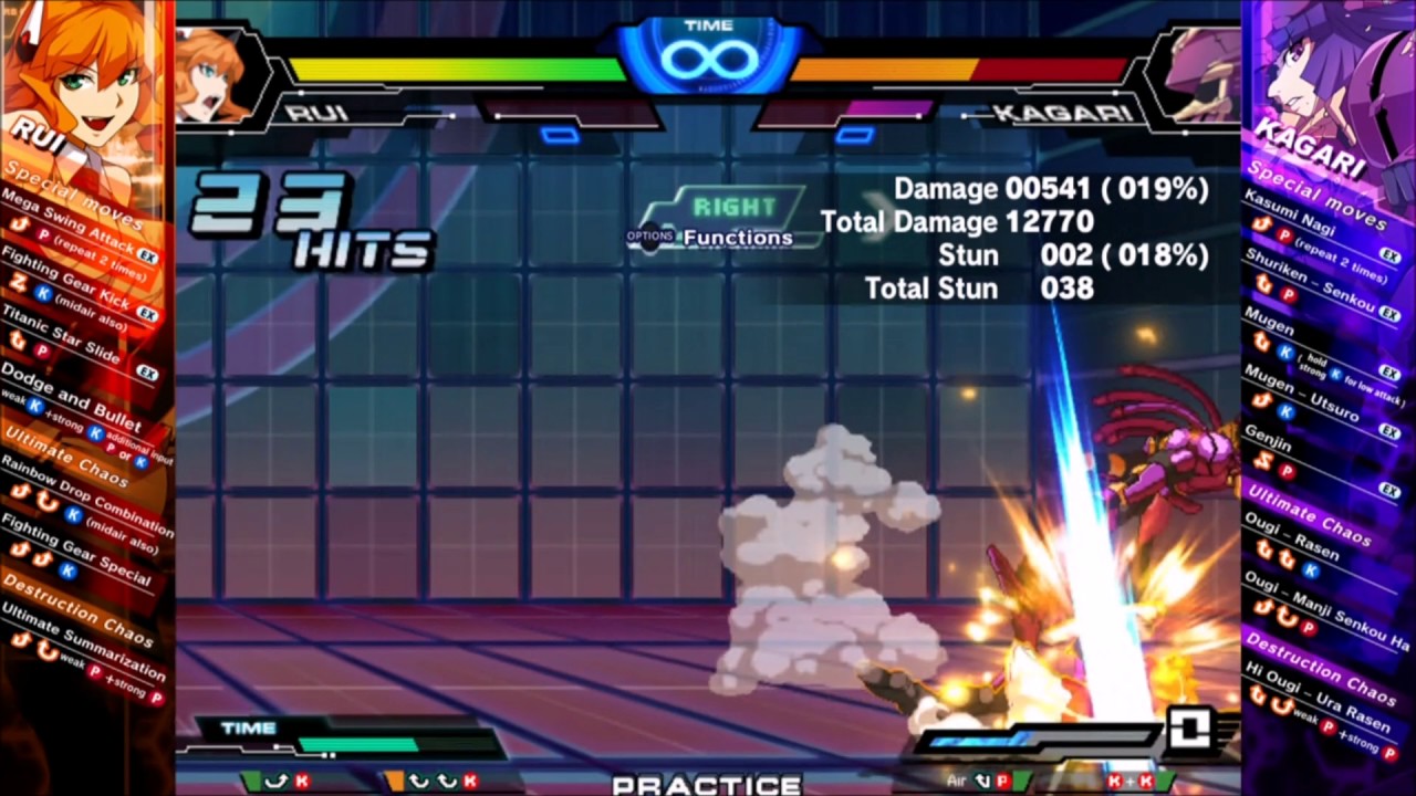 [Chaos Code NSC] Rui basic exceed combo - YouTube