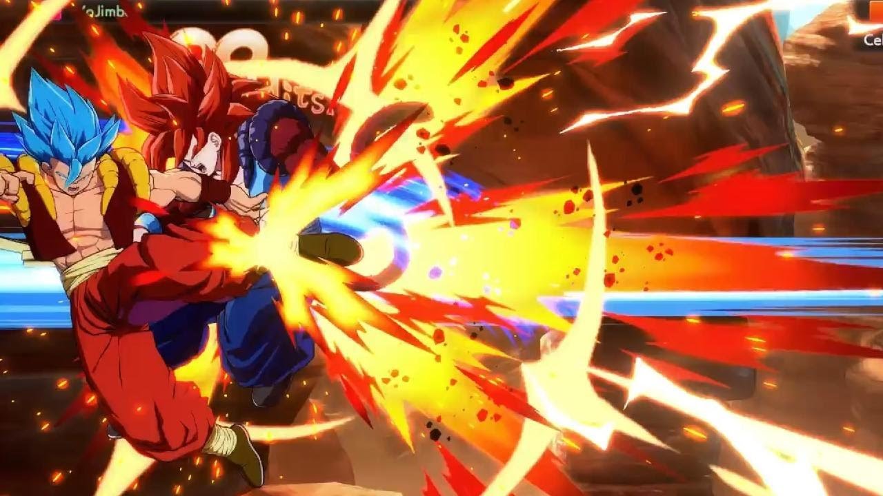 DRAGON BALL FighterZ SS4 Gogeta Cell Kefla vs SSB Gogeta SS Vegeta SS4 ...