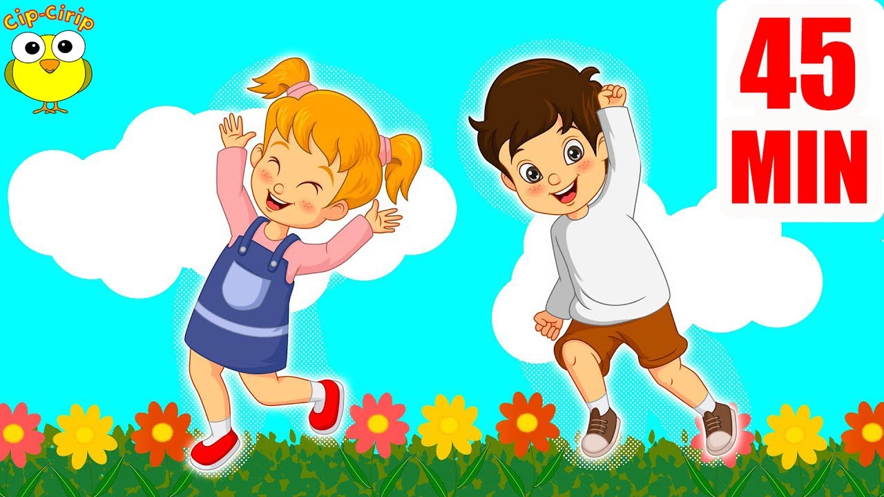 Flori, soare si copiii sunt veseli! - Cantece pentru copii (desene ...