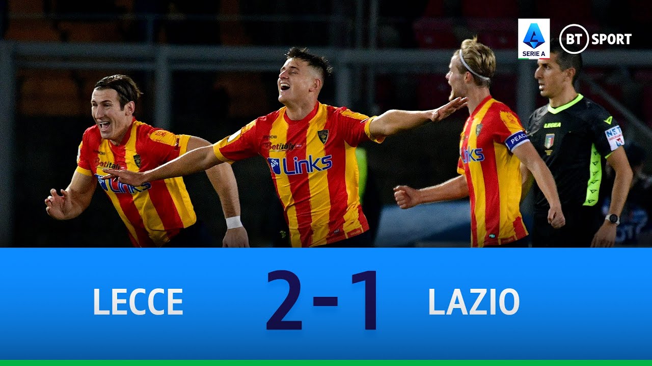 Lecce vs Lazio (2-1) | Lecce STUN Lazio! | Serie A Highlights - YouTube