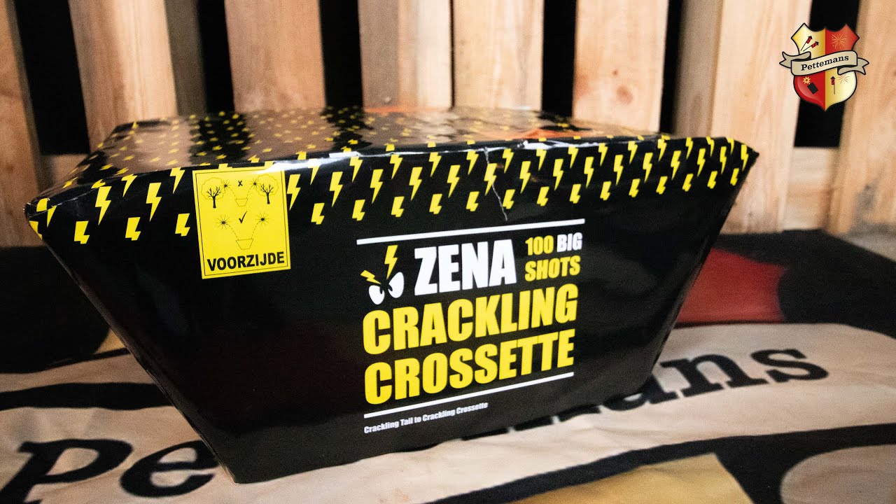 Crackling Crossette - Zena Vuurwerk 100sh waaier Vuurwerk - YouTube