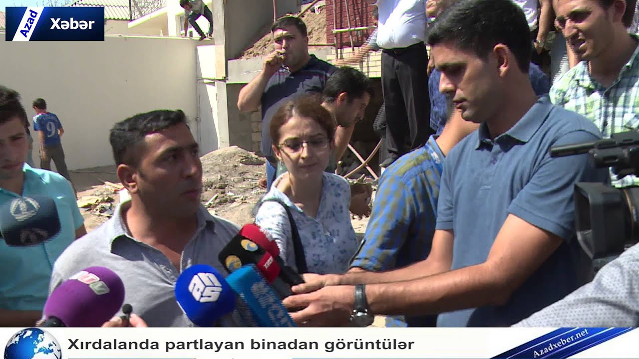 AzadXəbər az Xırdalanda partlayan bina - YouTube