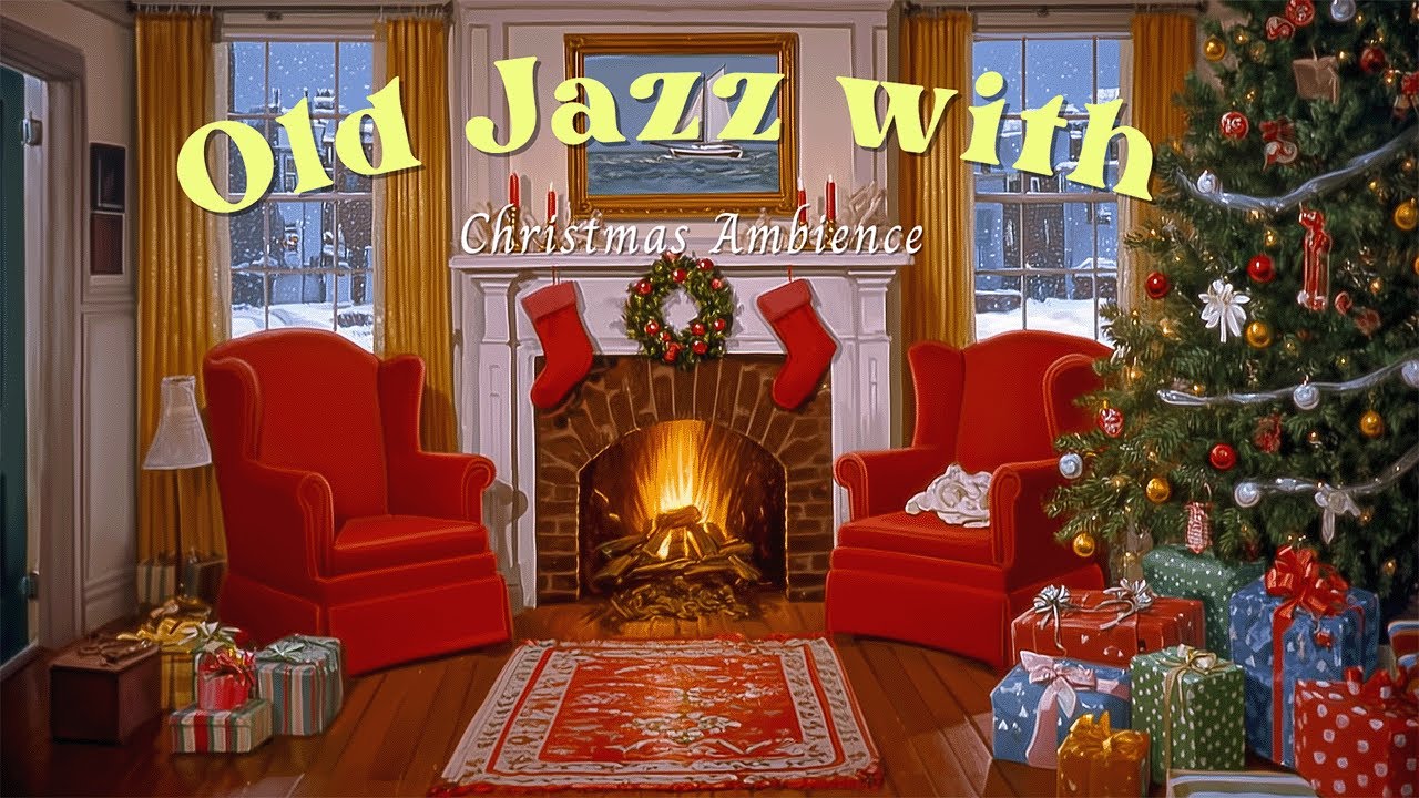 Warm Christmas Room Jazz 🎄 Vintage 1950s Jazz Playlist for Cozy Winter ...
