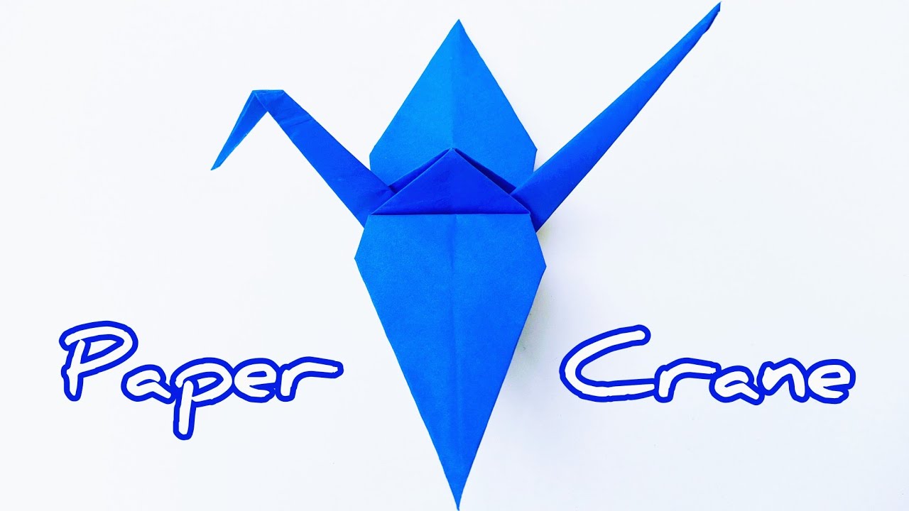 How to make paper Crane | Easy paper crane | Paper Stork | Paper Heron ...