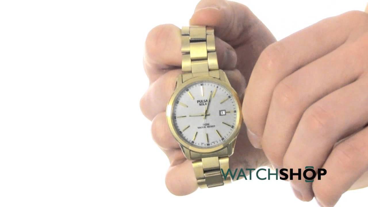 Pulsar Men's Dress Solar Powered Watch (PX3026X1) - YouTube