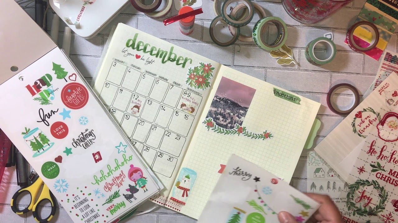 Plan With Me: December Layout - YouTube