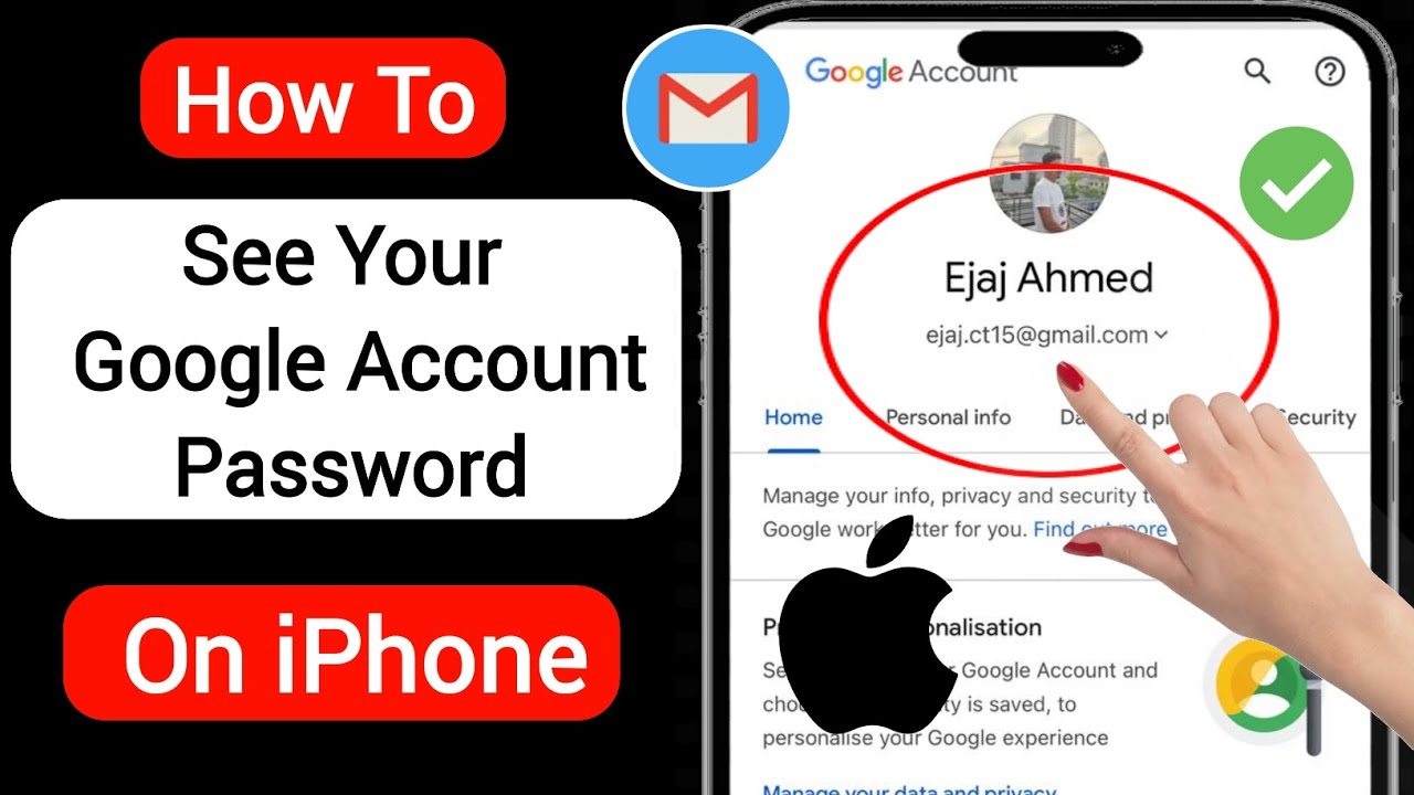 How To See Google Account Password in iPhone (2023) | See Gmail ...