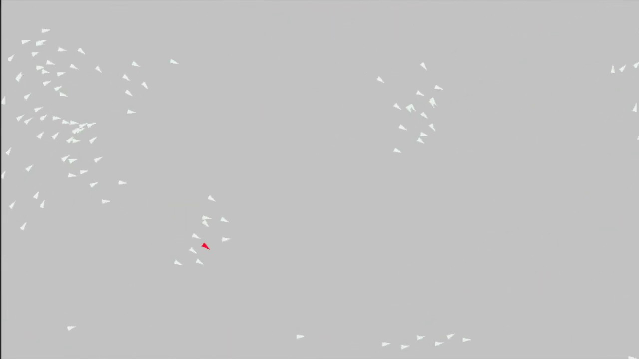 First Boid Recording using Unity 2D - YouTube