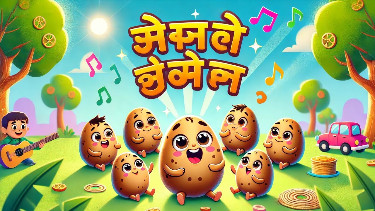 Paanch Chote Aloo + More Hindi Rhymes and Cartoons | Hindi Balgeet ...