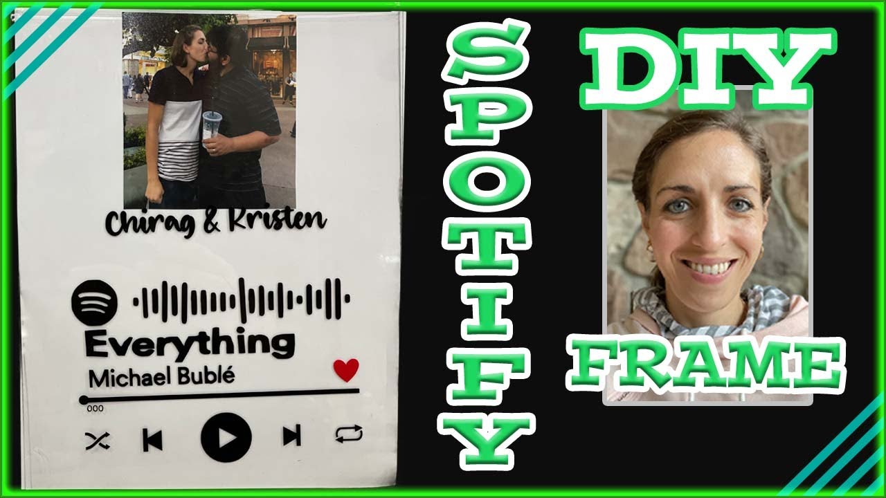 Perfect Gift! Quick, Easy Spotify Frame using your Cricut and permanent ...