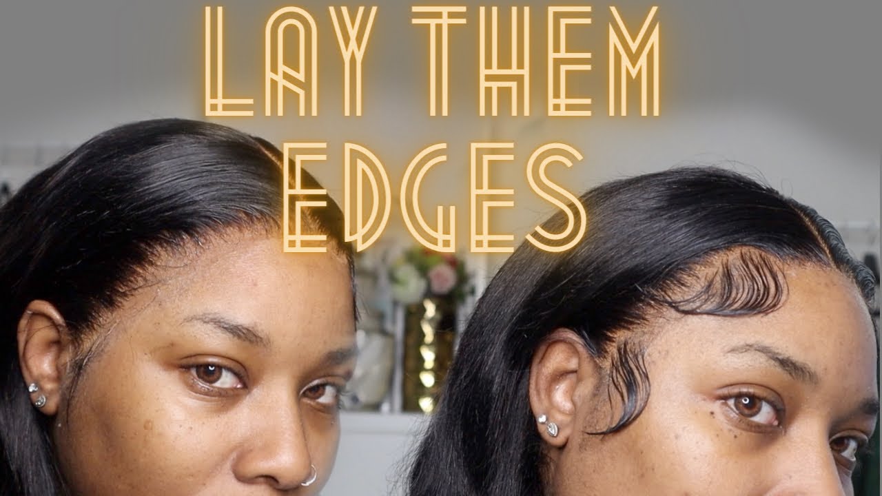 HOW TO DO EDGES ON A LACE FRONT WIG - YouTube