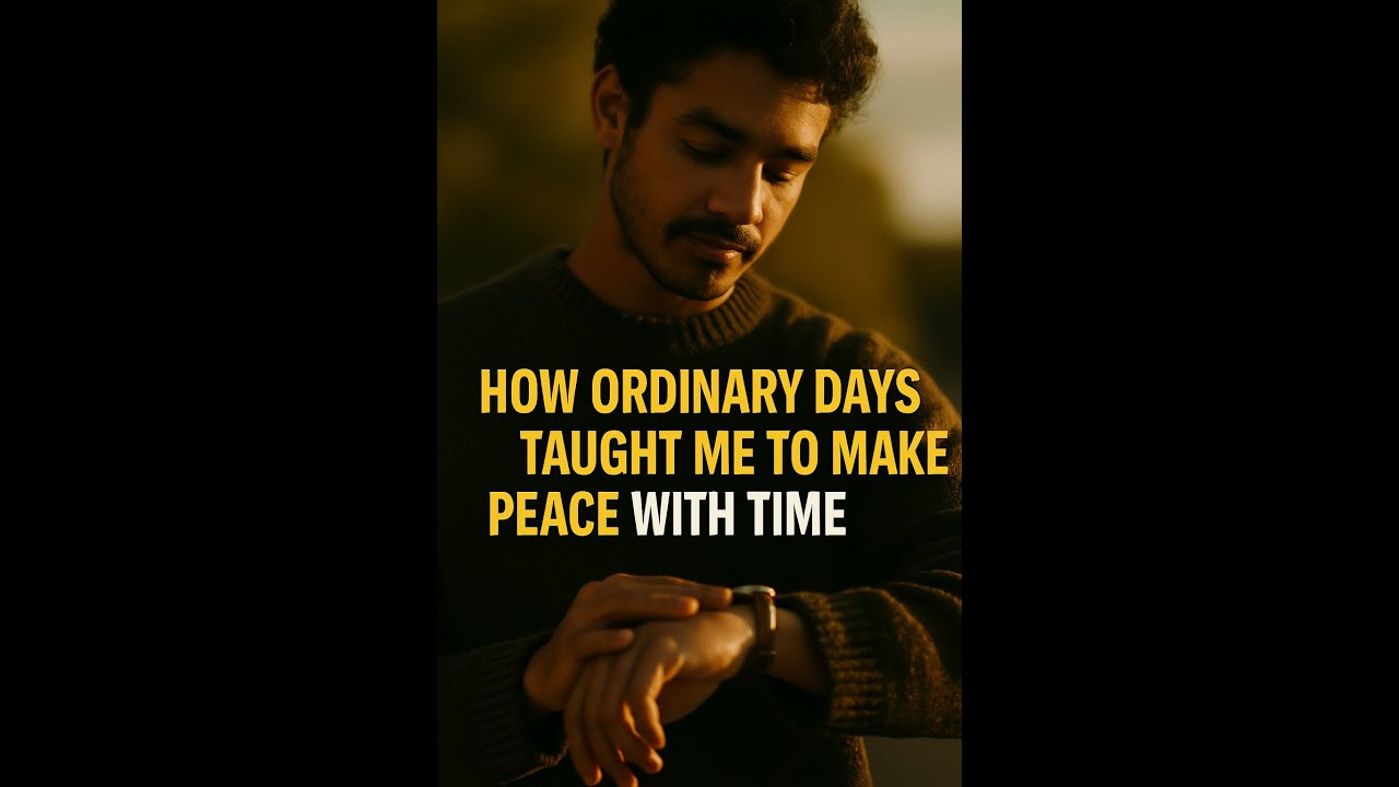 How Ordinary Days Taught Me to Make Peace With Time - YouTube
