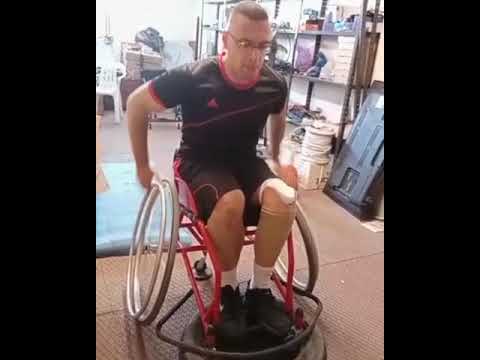 Wheelchair speed training session - wheelchair basketball - YouTube
