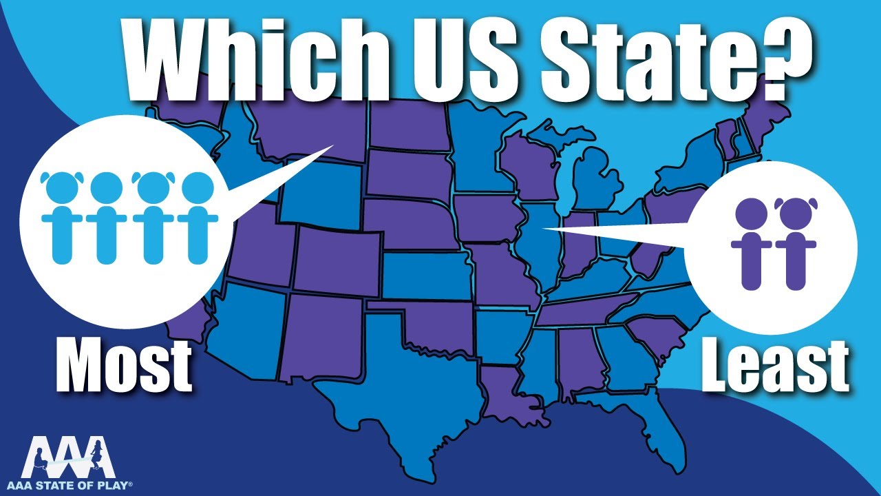 The U.S. States with the most (and fewest) Children - YouTube
