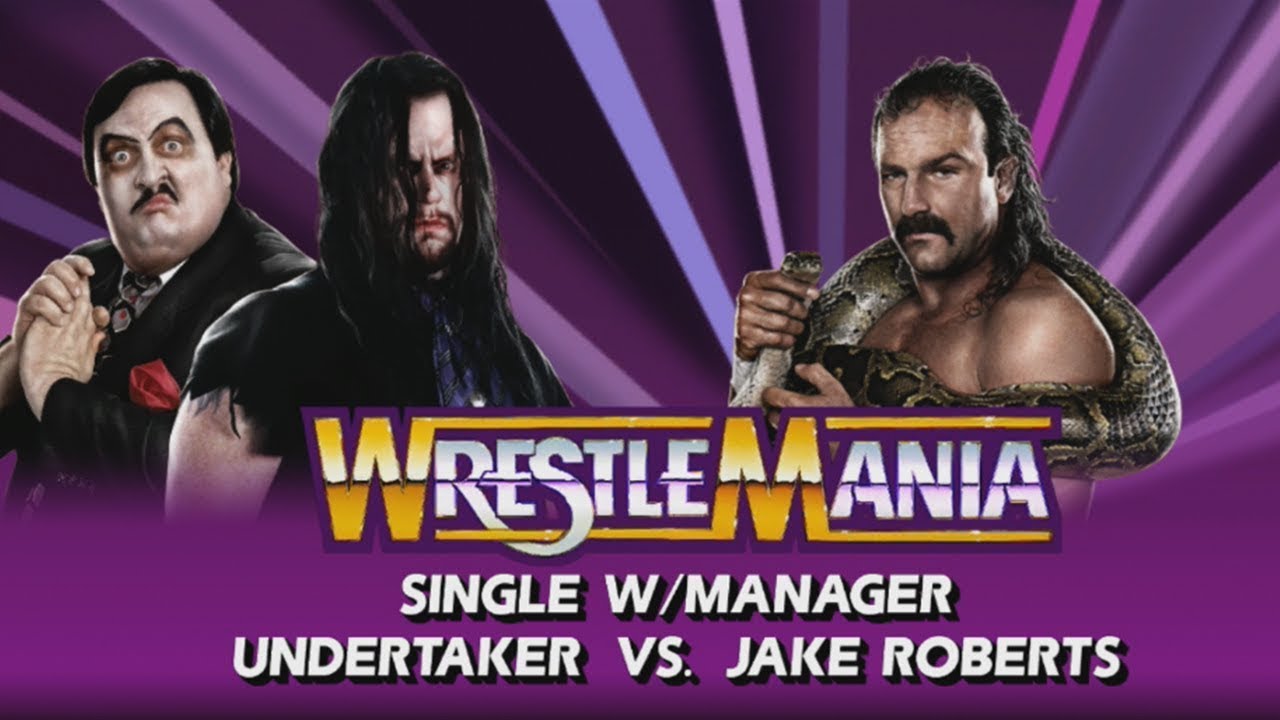 WWE 2K23 WrestleMania VIII MATCH 2 The Undertaker VS Jake Roberts ...